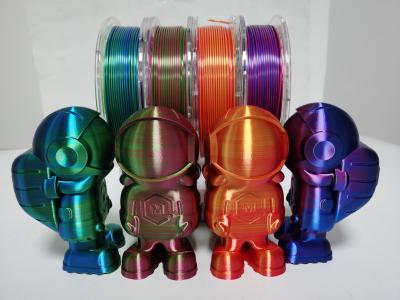 China PINRUI Triple Color Silk PLA Filament 1.75mm/3mm for 3D Printing with 190-220°C Temperature Range for sale