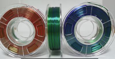 China PINRUI Triple Color 3D Filament 1.75mm PLA/ABS/TPU with 190-220°C Printing Temperature and 1.0KG Spool for sale