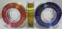 China Triple Color PLA Silk Filament 1.75mm for 3D Printers - 1.0KG Spool with 190-220°C Printing Temperature for sale