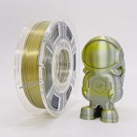 China Silk 1.75mm Dual Color PLA Filament for 3D Printers - 200-220℃ Printing Temperature, 1.0KG Spool for sale