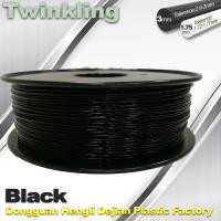 China Twinkling 3D Printer Filament 1.75mm Black 1.0kg Spool Flexible TPU Glitter Effect for sale