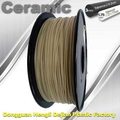 China Ceramic 3D Printer Filament 1.75mm 1kg Spool High Hardness Wear Resistant Surface Light Texture for sale