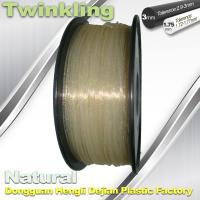 China Twinkling 3D Printer Filament 1.75mm Transparent Color PLA ABS PETG ±0.03 Tolerance for sale