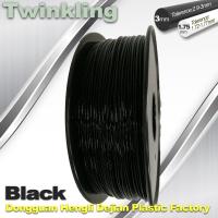 China Twinkling 3D Printer Filament 1.75mm Black 1.0kg Spool Flexible TPU Glitter Effect for sale