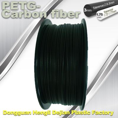 China 1.75mm Carbon Fiber PETG 3D Printer Filament - High Strength 230-250°C Printing Temperature for sale