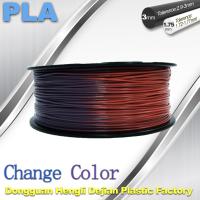 China Variable Temperature PLA Color Changing 3D Printer Filament 1.75mm & 3.0mm with 200-240°C Print Range for sale
