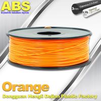China Orange  3D Printing Materials 1.75mm ABS 3D Printer Filament In Roll for sale