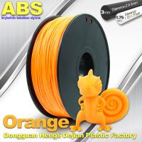 China Orange  3D Printing Materials 1.75mm ABS 3D Printer Filament In Roll for sale