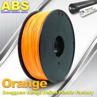 China Orange  3D Printing Materials 1.75mm ABS 3D Printer Filament In Roll for sale