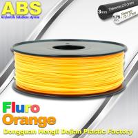 China Fluorescent ABS 3D Printer Filament 1.75mm 1KG Spool for Desktop Printers for sale