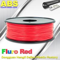 China Fluorescent ABS 3D Printer Filament 1.75mm 1KG Spool for Desktop Printers for sale