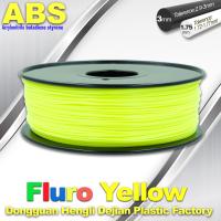 China Fluorescent ABS 3D Printer Filament 1.75mm 1KG Spool for Desktop Printers for sale
