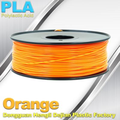 China Biodegradable Orange PLA 3d Printer Filament  1.75mm Materials For 3D Printing for sale