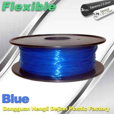 China High Soft TPU Rubber 3D Printer Filament 1.75mm & 3.0mm - Flexible, Elastic Material with 200-220°C Print Temperature for sale