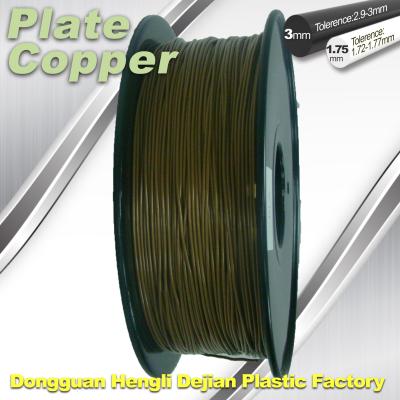 China Red Copper 1.75mm 3D Printer Metal Filament - 190-200°C Print Temperature, 0.5KG & 1KG Spools for sale