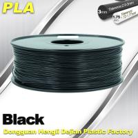 China Black PLA 3D Printer Filament 1.75mm 1.0kg Vacuum Packed Biodegradable for sale