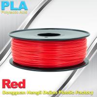 China Custom Solid Red PLA Filament 1.75mm 3D Printer Material 1kg Spool for sale