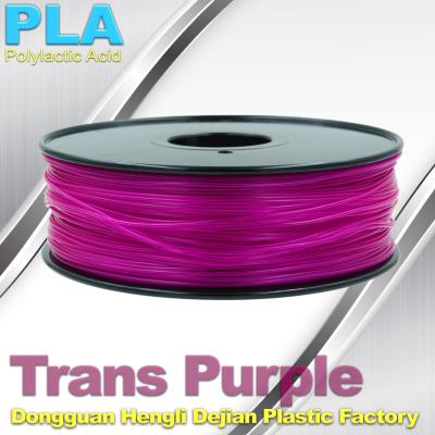 China Biological Trans Purple PLA 3d Printer Filament  For Printing Consumables for sale