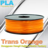 China Trans Orange PLA 3D Printer Filament 1.75mm 1KG Spool High Strength Biodegradable for sale