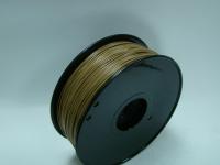 China Gold PLA 3D Printer Filament 1.75mm 3.0mm 1KG Spool with 200-240°C Print Temperature for sale