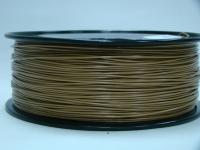 China Gold PLA 3D Printer Filament 1.75mm 3.0mm 1KG Spool with 200-240°C Print Temperature for sale