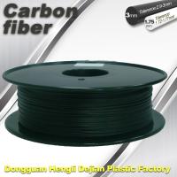 China Carbon Fiber 3D Printer Filament 1.75mm 3.0mm Matte Black High Strength Low Shrinkage 1KG Spool for sale