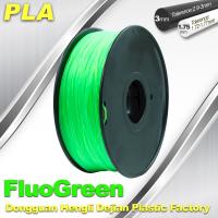 China 1.75 / 3mm PLA Fluo - Green Fluorescent  Filament for RepRap , Cubify for sale