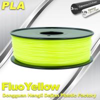 China PLA Fluo-Yellow 3D Printer Fluorescent Filament  Materials 1.75 / 3.0mm for sale