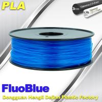 China Fluorescent Blue PLA 3D Printer Filament 1.75mm 1KG Spool for MakerBot for sale