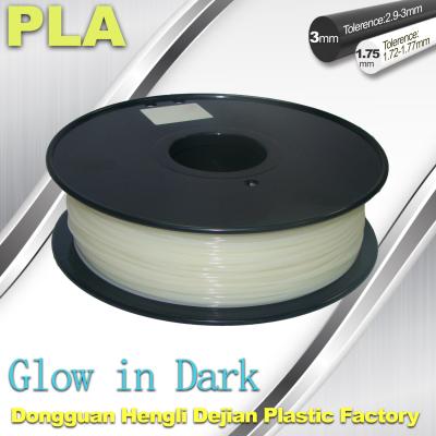 China Glow in the Dark PLA Filament 1.75mm 3.0mm for 3D Printing with 200-240°C Temperature Range and Biodegradable Properties for sale