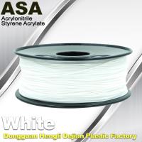 China ASA 3D Printer Filament 1.75mm 3.0mm UV Resistant Black White Colors for Outdoor Applications for sale
