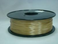 China Polymer Composite 3D Printer Filament 1.75mm/3.0mm Gold Silk-like Finish with 200-220°C Print Temperature for sale