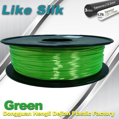 China Polymer Composite 3D Printer Filament 1.75mm/3.0mm Imitation Silk with High Gloss Finish - Easy Stripping for sale