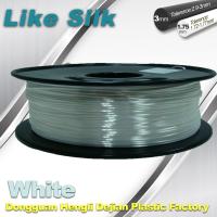 China Imitation Silk 3D Printing Filament 1.75mm/3.0mm Polymer Composite - High Gloss White PLA Alternative for sale