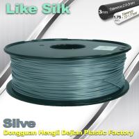 China Imitation Silk 3D Printer Filament 1.75mm & 3.0mm Polymer Composite with High Gloss Finish - Silver Color for sale