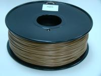 China Custom Gold Conductive ABS 3d Printer Filament 1.75 mm / 3.0mm Plastic Materials for sale
