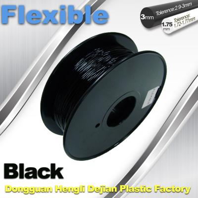 China 1.75mm & 3.0mm Flexible TPU 3D Printing Rubber Filament - 200-220°C Print Temperature for sale