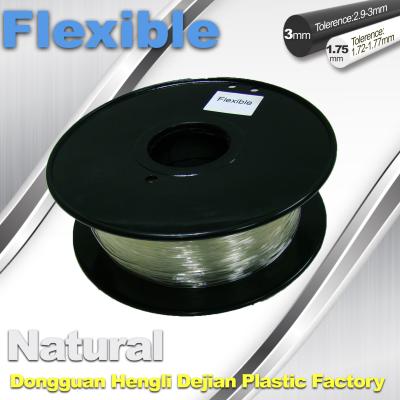 China Flexible TPU 3D Printer Filament 1.75mm & 3.0mm - 0.8kg Spool with 200-220°C Print Temperature for sale