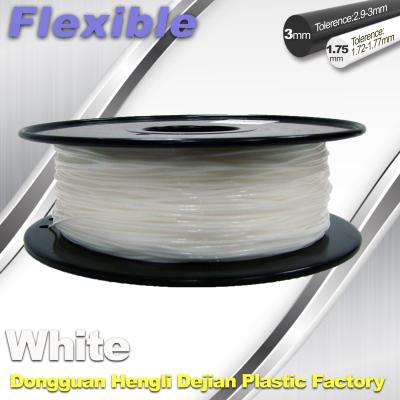 China Red Flexible 3D Printer Filament 1.75mm & 3.0mm 0.8KG Roll - High Elasticity TPU/TPE Material with 600% Elongation for sale