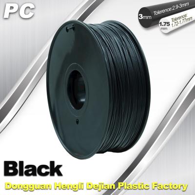 China High Transparent PC 3D Printer Filament 1.75mm/3.0mm with 125°C Heat Resistance and 230-280°C Printing Temperature for sale