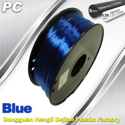 China High Strength 3D Printer Polycarbonate Filament 1.75mm / 3.0mm - 125°C Heat Resistant with UV Protection for sale