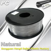 China PC Filament 1.75mm & 3.0mm 3D Printing Material with 125℃ Heat Resistance and UV Protection for sale