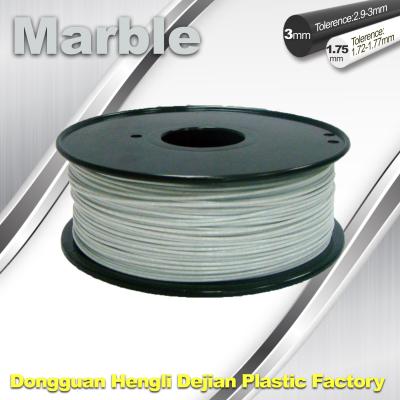 China Marble 3D Printer Filament 1.75mm High Strength PLA Composite 200-230°C 1kg Spool for sale