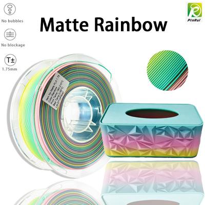 China Matte Rainbow PLA 3D Printer Filament 1.75mm 330m Multi Color for sale