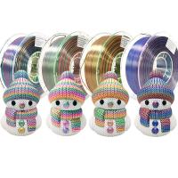 China PINRUI PLA Silk Rainbow 1.75mm 3D Printer Filament with 200-220℃ Printing Temperature and 1.0KG Net Weight for sale