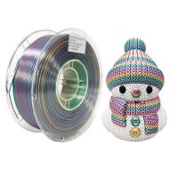 China PINRUI PLA Silk Rainbow 1.75mm 3D Printer Filament with 200-220℃ Printing Temperature and 1.0KG Net Weight for sale