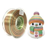 China PINRUI PLA Silk Rainbow 1.75mm 3D Printer Filament with 200-220℃ Printing Temperature and 1.0KG Net Weight for sale