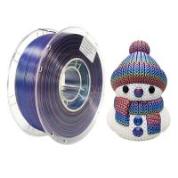 China PINRUI PLA Silk Rainbow 1.75mm 3D Printer Filament with 200-220℃ Printing Temperature and 1.0KG Net Weight for sale