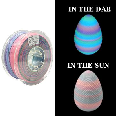 China PINRUI Glow Rainbow PLA Filament 1.75mm 1kg Glow in Dark 3D Printer Material for sale