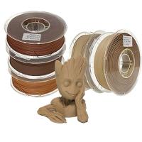 China PINRUI Wood PLA 1.75mm 1kg 3D Printer Filament with 180-195℃ Printing Temperature Range for sale